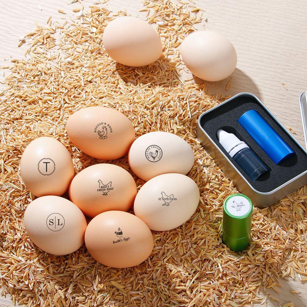 Mini Egg Stamp, Custom Egg Stamp, Personalized Egg Stamps, Egg Labels ...