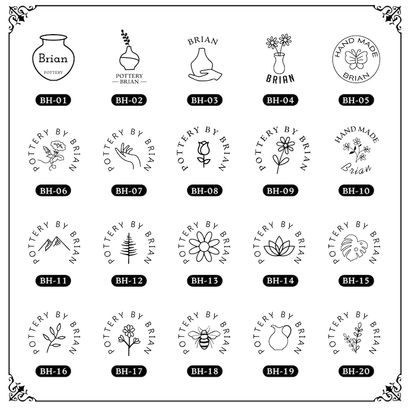 Pottery Mountain Stamp - Etsy