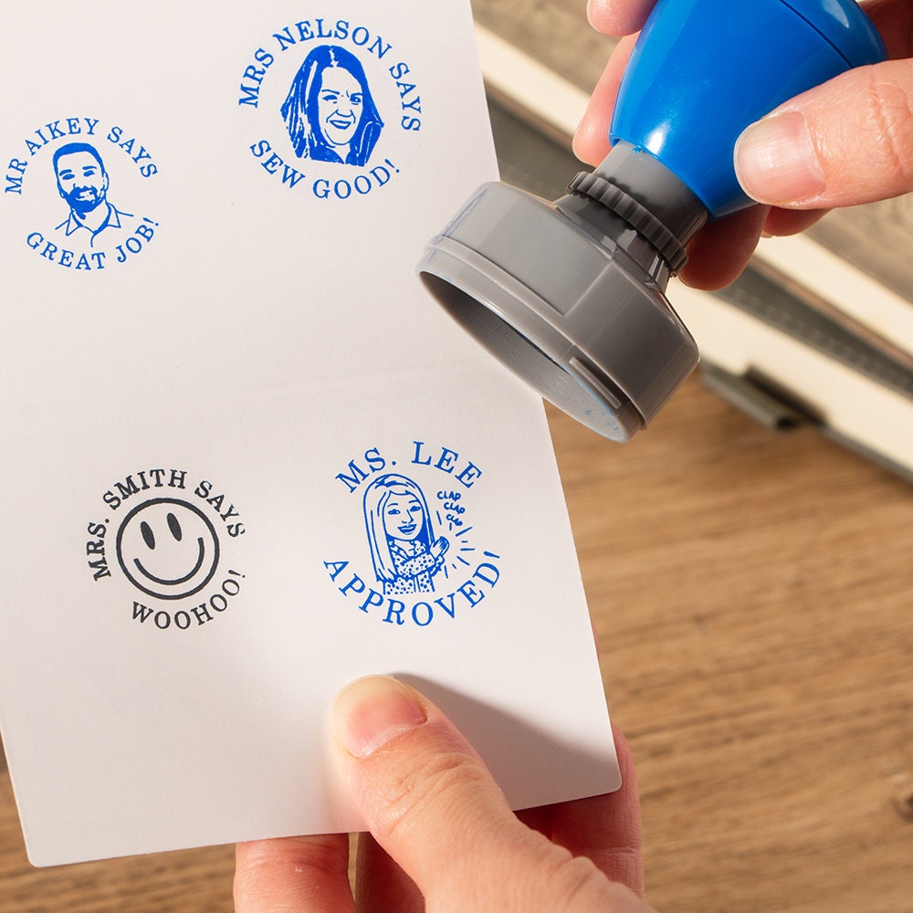 Custom Teacher Stamp, Custom Logo Stamp, Custom Stamp Design, Business ...