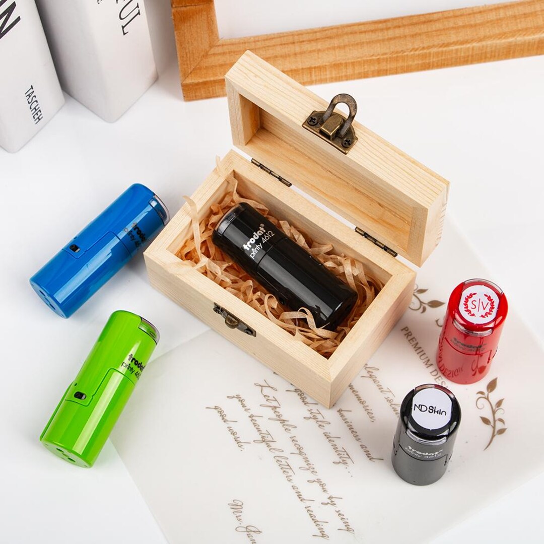 Punch Card/hand Stamps, Custom Round Loyalty Card Mini Self Inking ...