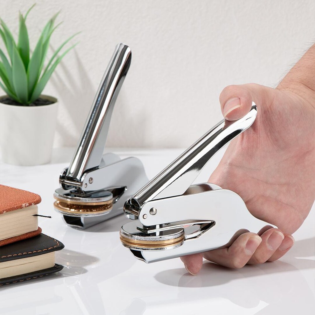 Personalized Library Embosser Custom Book Stamp Signature Book Stamper ...