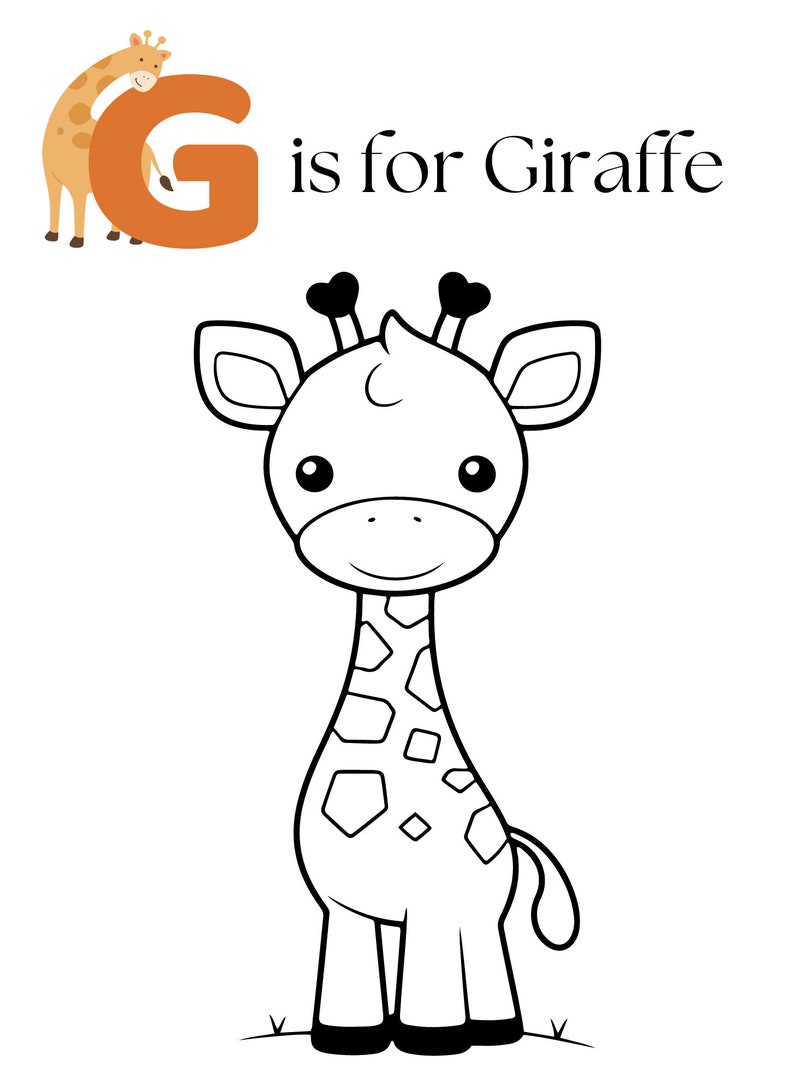 Colorful Alphabet Safari: Animals From A to Z | Coloring Book ...