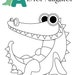 Colorful Alphabet Safari: Animals From A to Z | Coloring Book ...