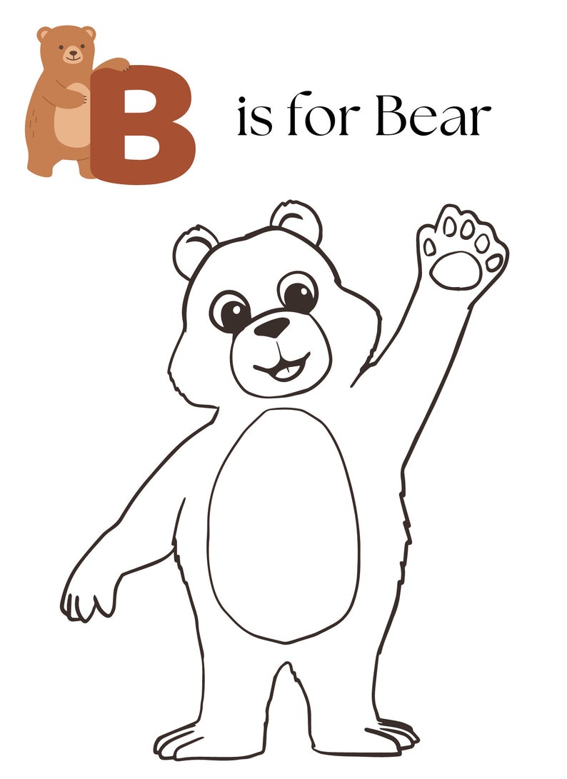 Colorful Alphabet Safari: Animals From A to Z | Coloring Book ...