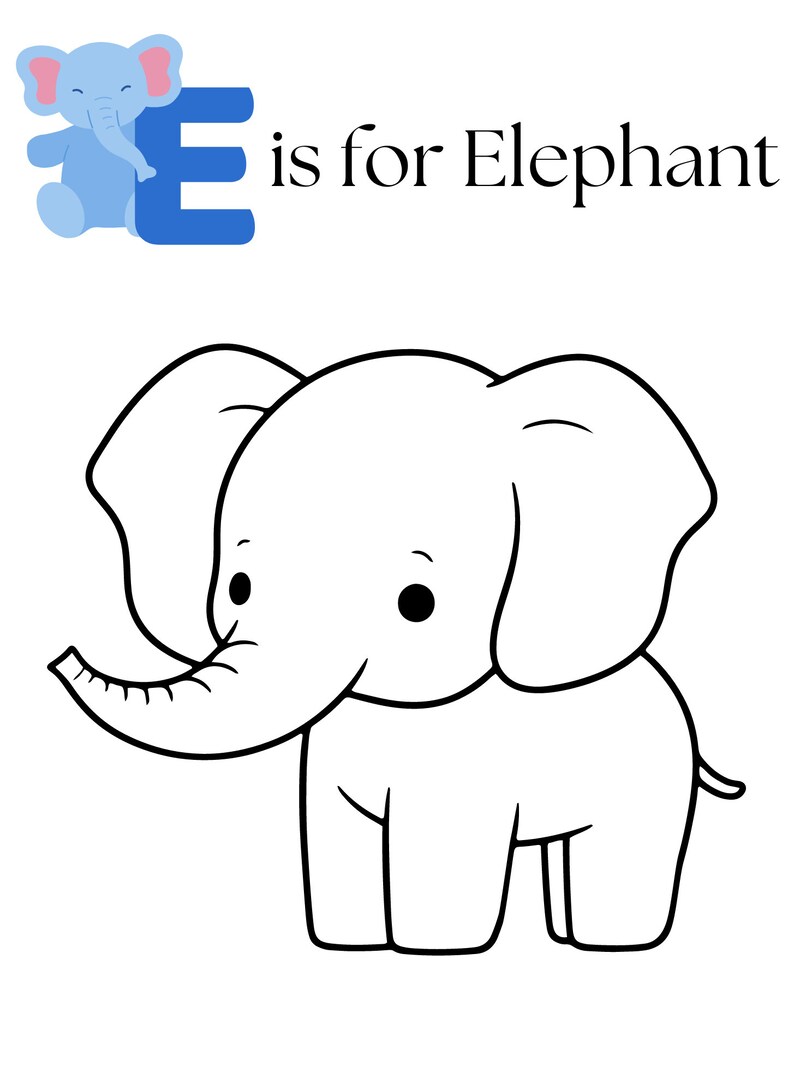 Colorful Alphabet Safari: Animals From A to Z | Coloring Book ...