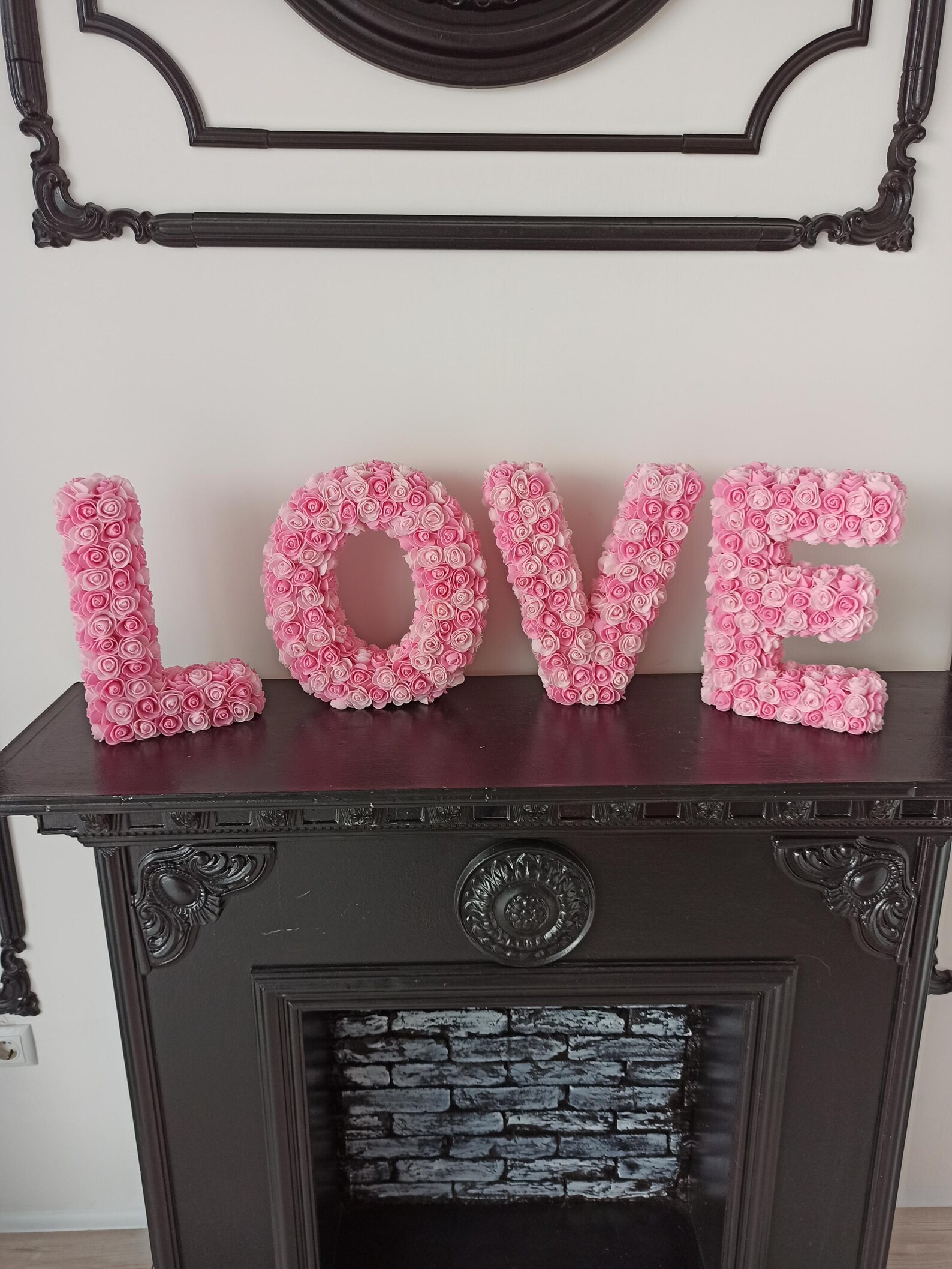 Foam Rose Standing LOVE Letters, Freestanding LOVE Letters, Rose ...