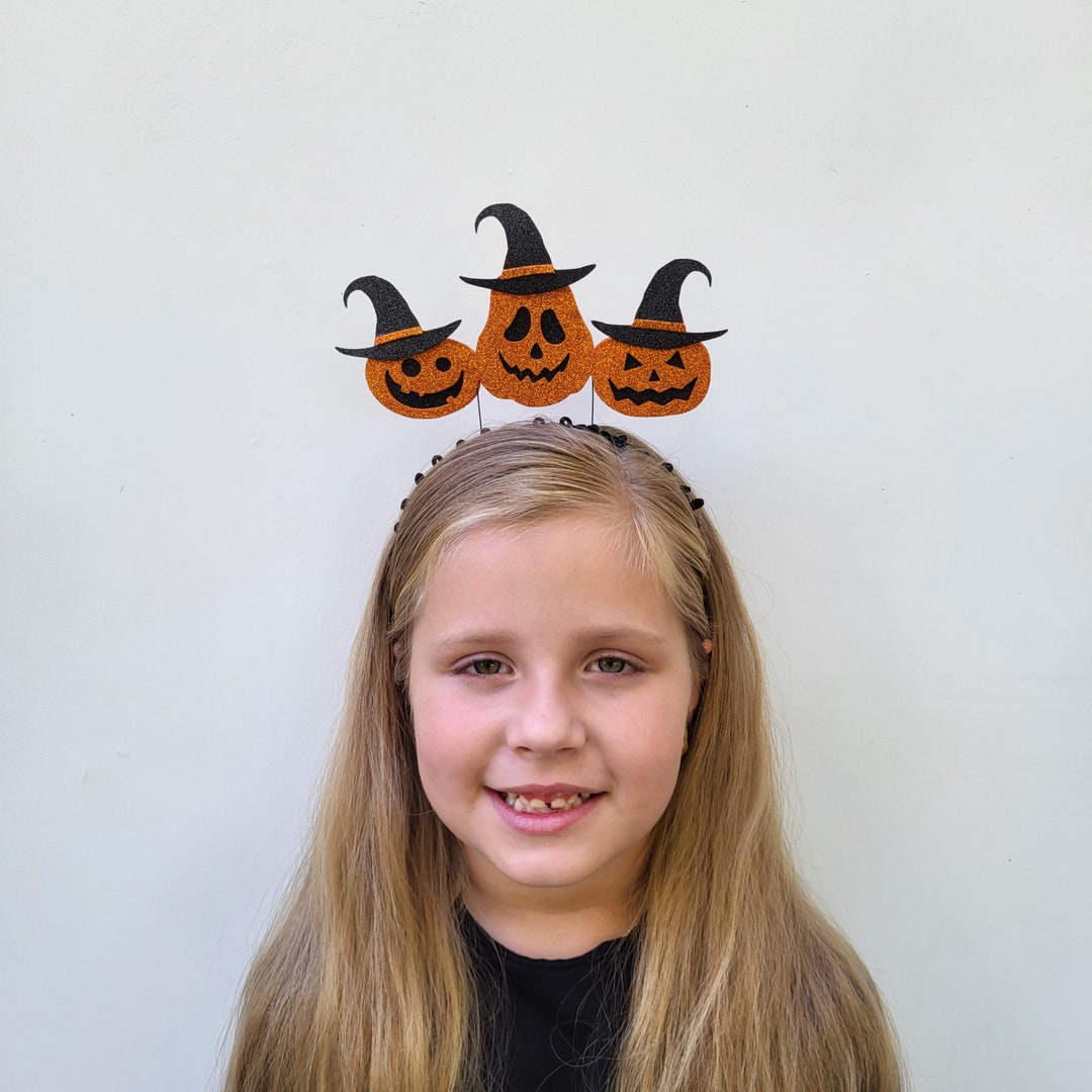 Pumpkin Jack-o-lantern Headband for Kids Adult Dogs, Halloween Headband ...