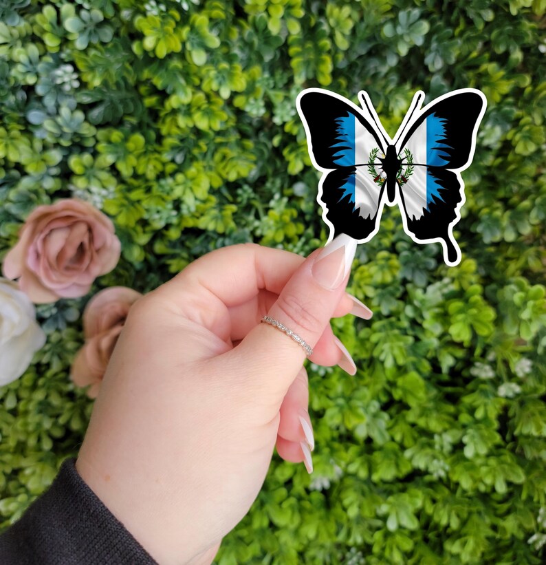 Mariposa De Guatemala Calcomania Chapin Chapina Guatemalan Flag ...