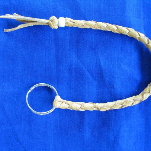 Men's Key Chain / Braided Leather Key Chain / Gift for Him - Etsy