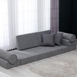 Grey Floor Sofa, Yoga Meditation Sofa, Bohemian Floor Sofa, Arabian ...