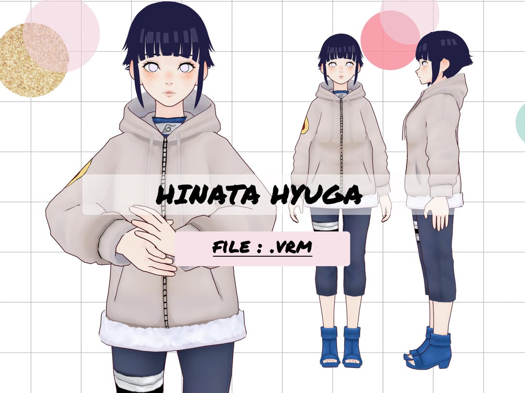 Vroidstudio: Hinata Hyuga naruto - Etsy