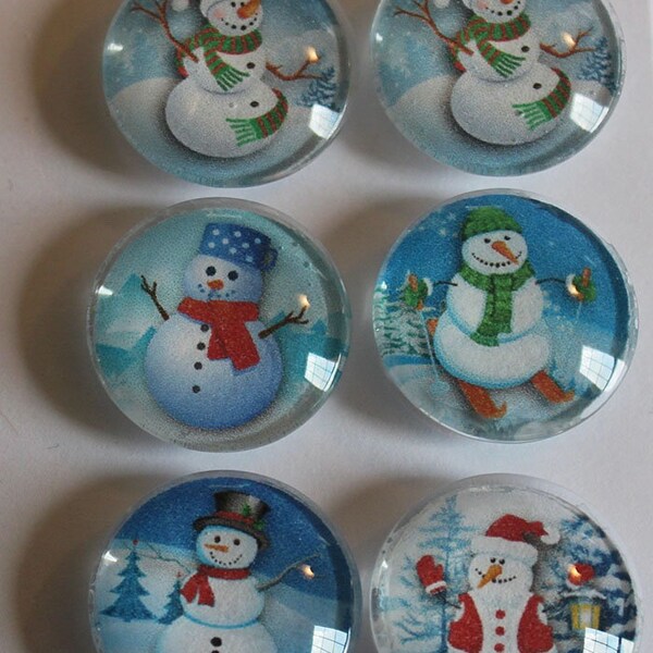 Snowman Magnet - Etsy