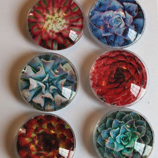 Round Glass Magnets - Etsy