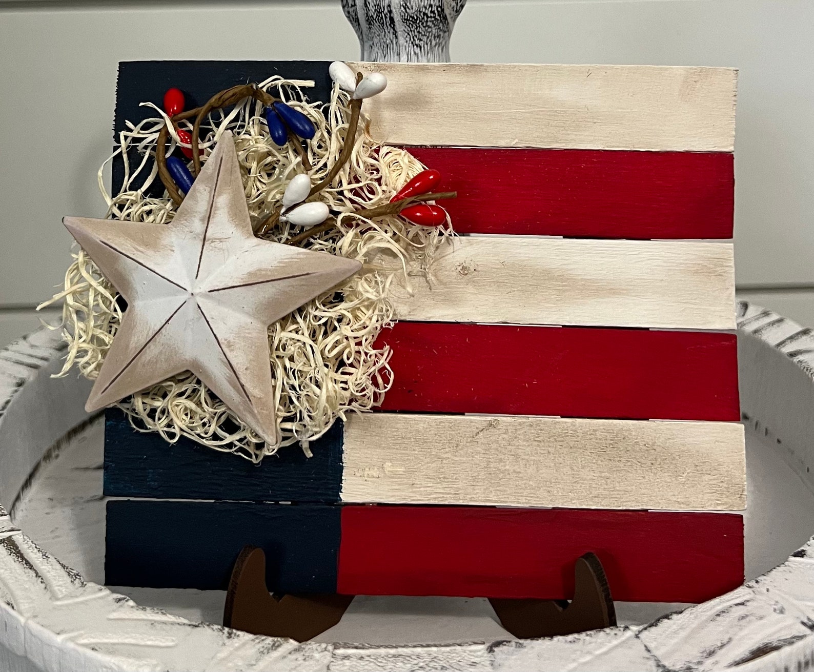 Patriotic July 4th Tier Tray Decor - Etsy