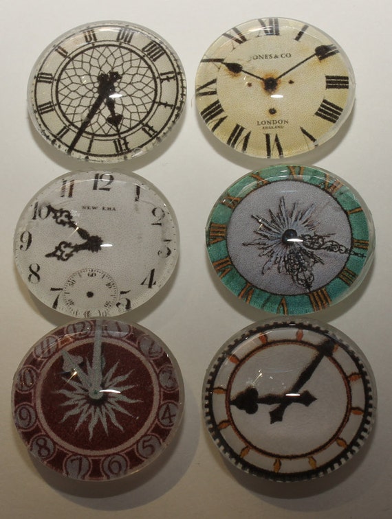 Do You Have The Time Glass Gem Super Strong Magnets Set of 6 | Etsy