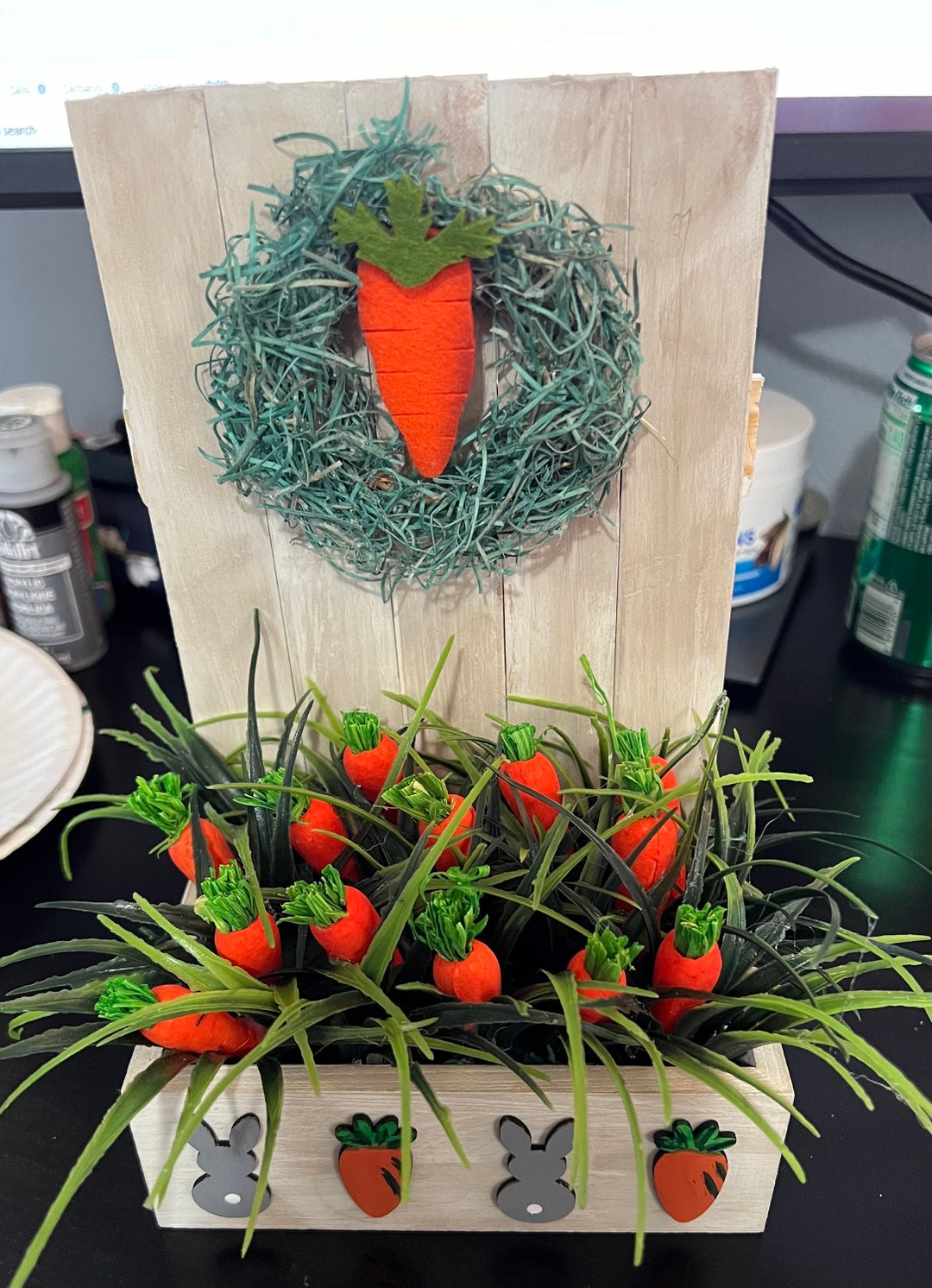 Carrot Patch Wooden Crate - Etsy