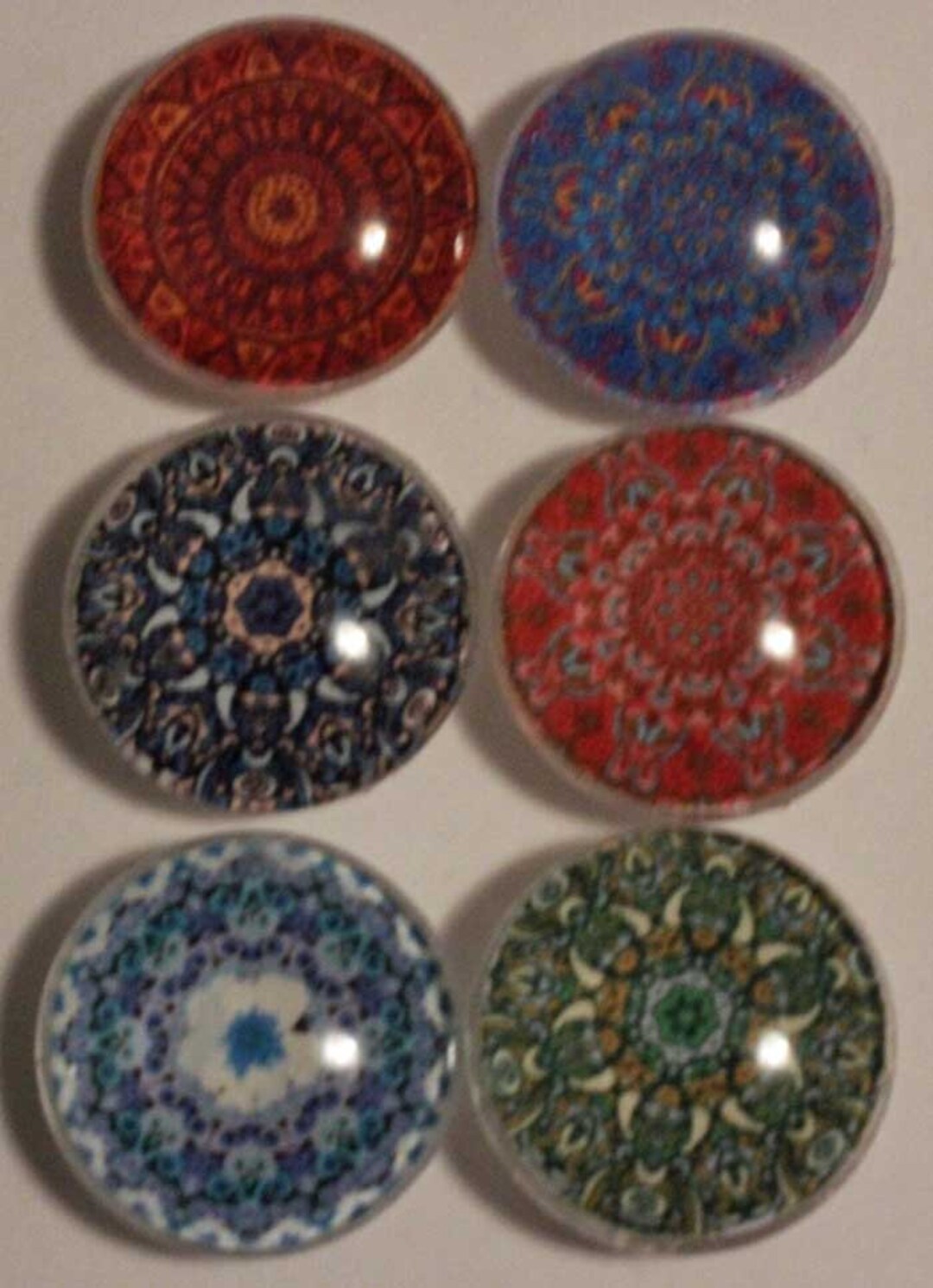 Just Mandela Style Glass Gem Super Strong Magnets Set of 6 - Etsy