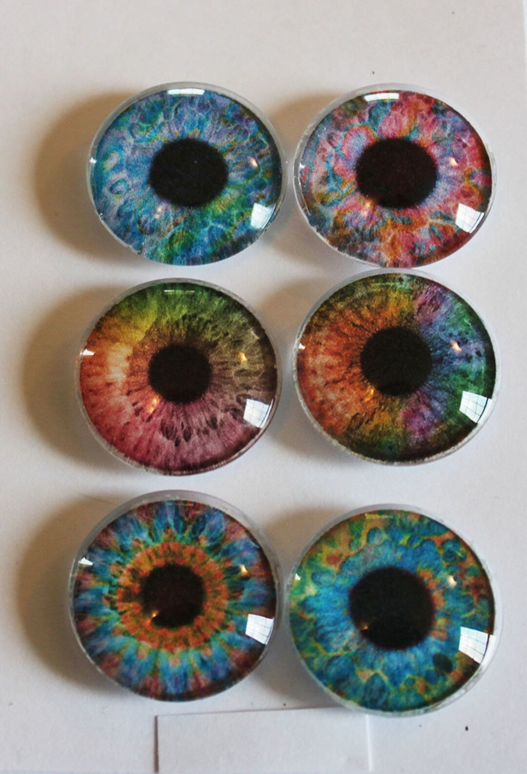 Bright Eyes Glass Gem Super Strong Magnets Set of 6 - Etsy