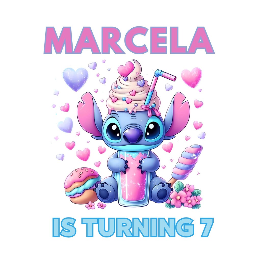 Stitch Editable, Stitch Candy Party, Stitch for T-shirt Svg - Etsy