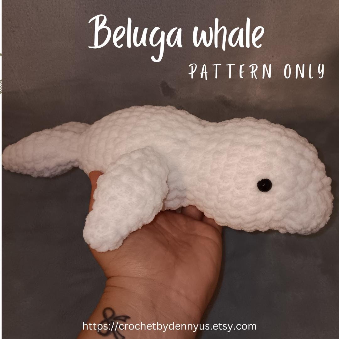Beluga Whale PATTERN Amigurumi Crochet Plushie Stuffed Animal - Etsy
