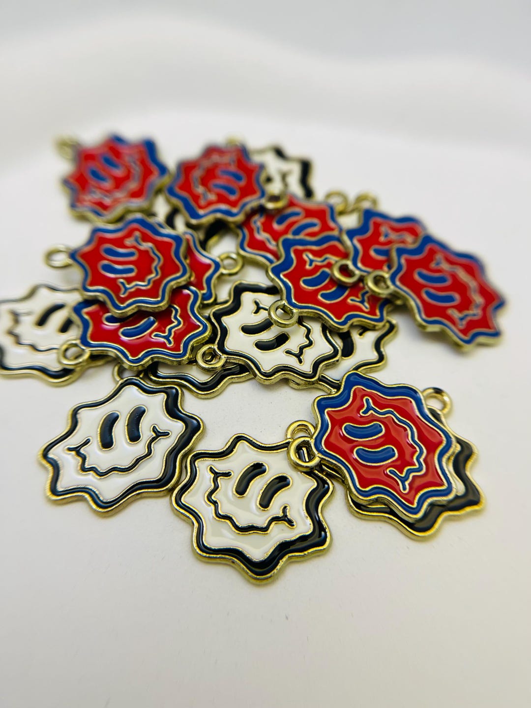 18K Gold Halloween Charms Ghost Face Pendants 18K Gold Filled Ghost ...