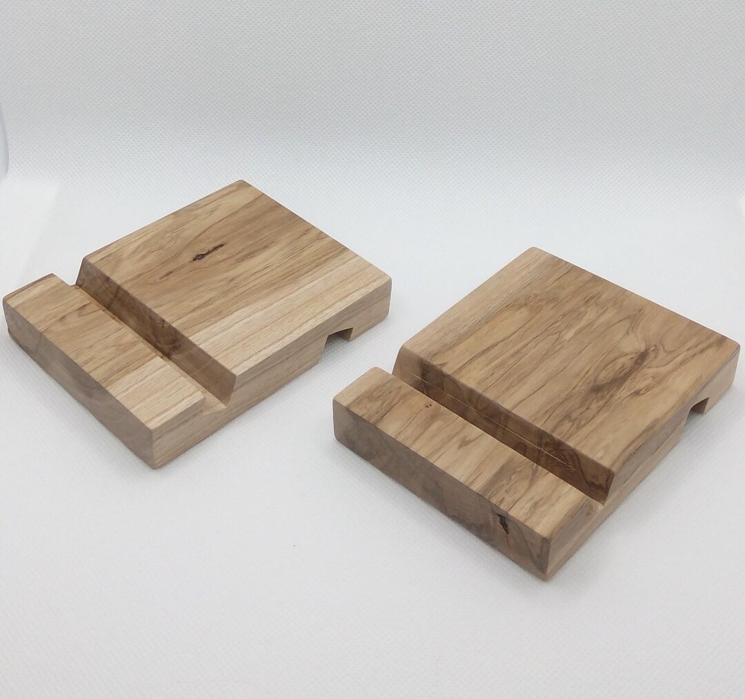 Wooden Ash Phone Stand, Gray & Dark Cell Phone Stand - Etsy