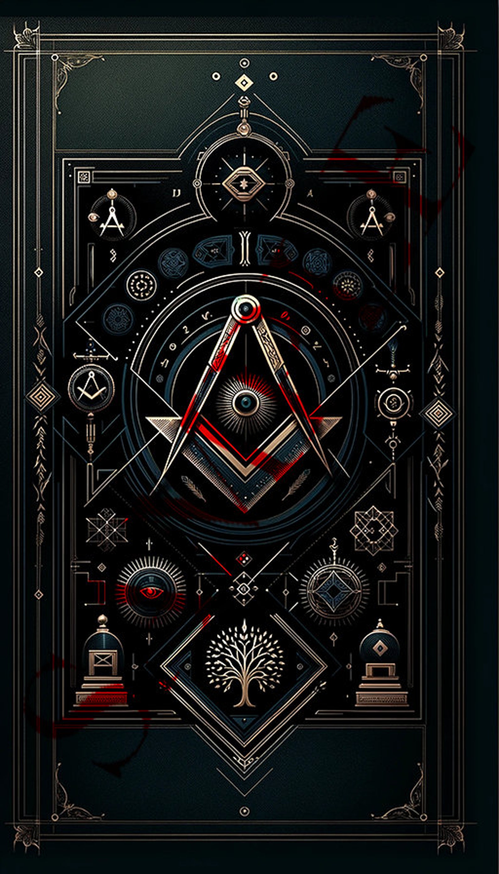 8 Digital Art Masonic Wallpapers - Etsy