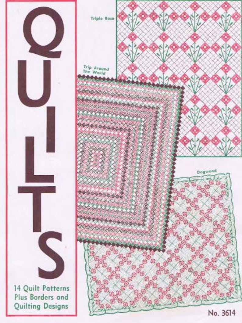 Quilts, Quilting Patterns, Quilt Books, Quilts, Book No. 3614, Vintage ...