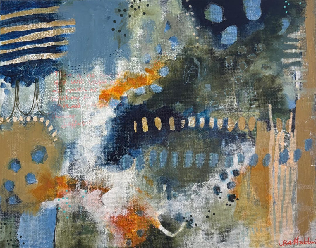 Cape Disappointment - 11 X 14 Original Abstract Acrylic Painting on ...