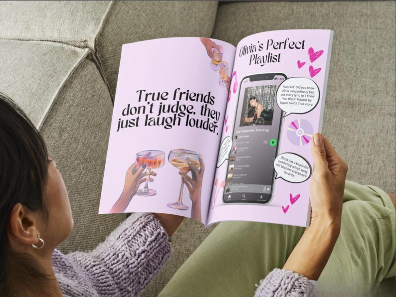 Bestie Magazine Printable Party Template | Birthday Magazine | Magazine ...