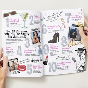 Personalized Birthday Magazine Template | Birthday Magazine for Best ...