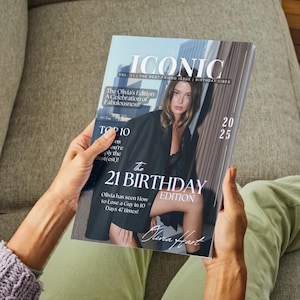 Personalized Birthday Magazine Template | Birthday Magazine for Best ...
