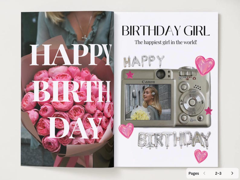 Custom Birthday Magazine – Done-for-you Vogue-style Keepsake ...
