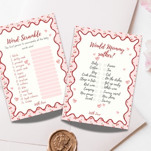 Cherry on Top Baby Shower Games Bundle | Cherry Baby Shower Games ...