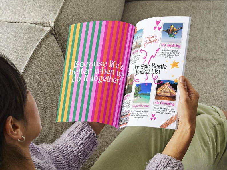 Bestie Magazine Printable Party Template | Birthday Magazine | Magazine ...