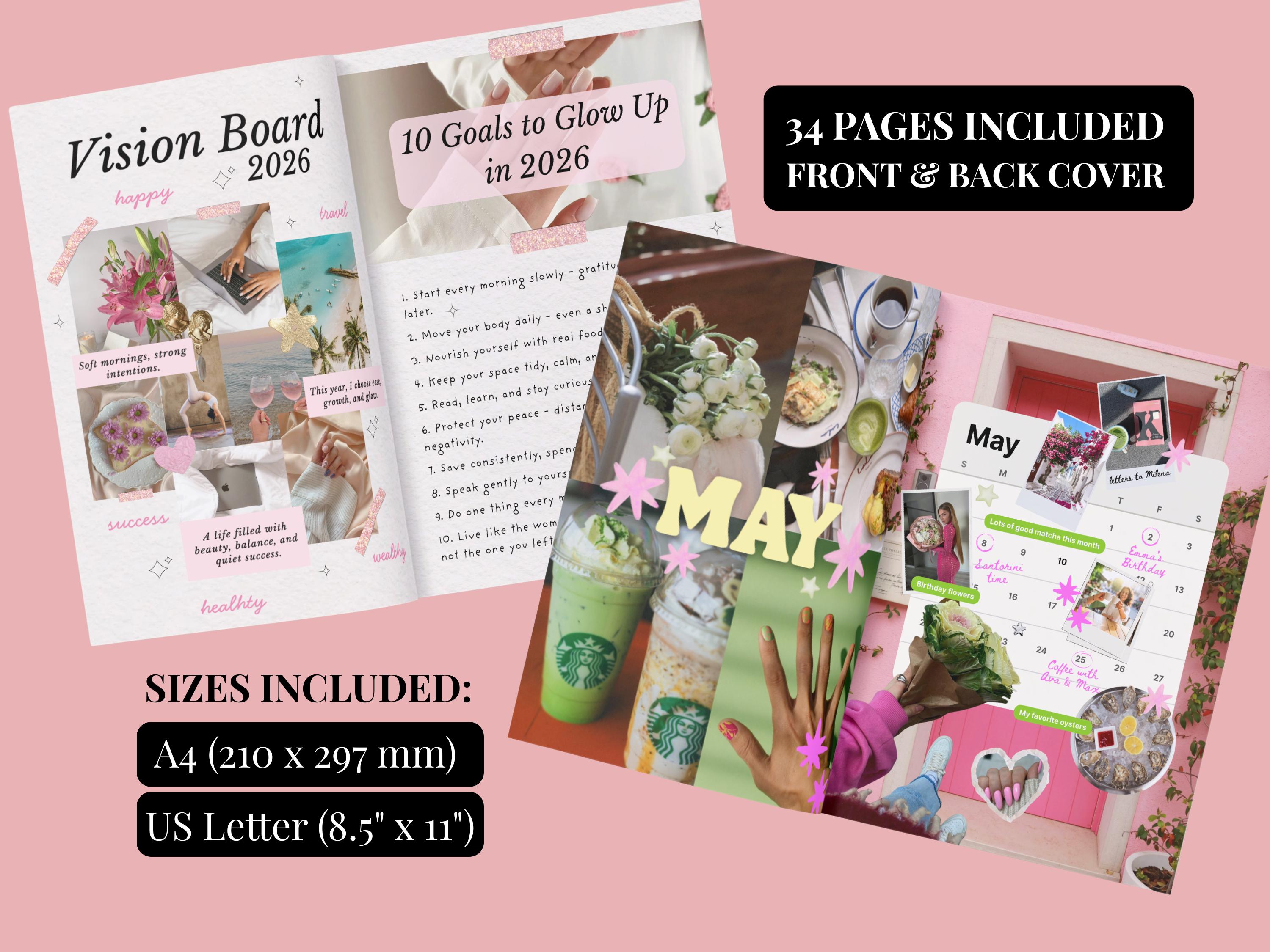Year in Review Canva Magazine Template | Reflection Journal (digital ...