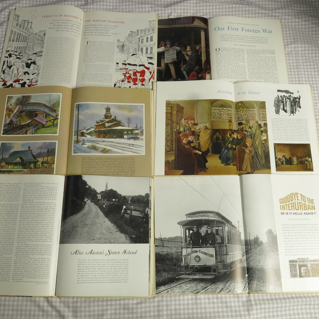 1966 6 Volumes American Heritage Vintage Hard-cover Magazines – Stylish ...