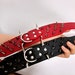 Black/red Solid Colored Rivet Leather Collar for Humans,adjustable ...