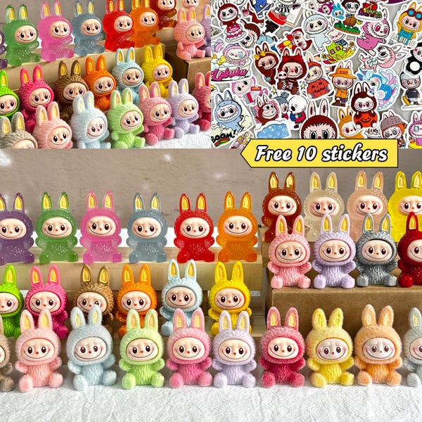 Mini Labubu Figurine - Etsy