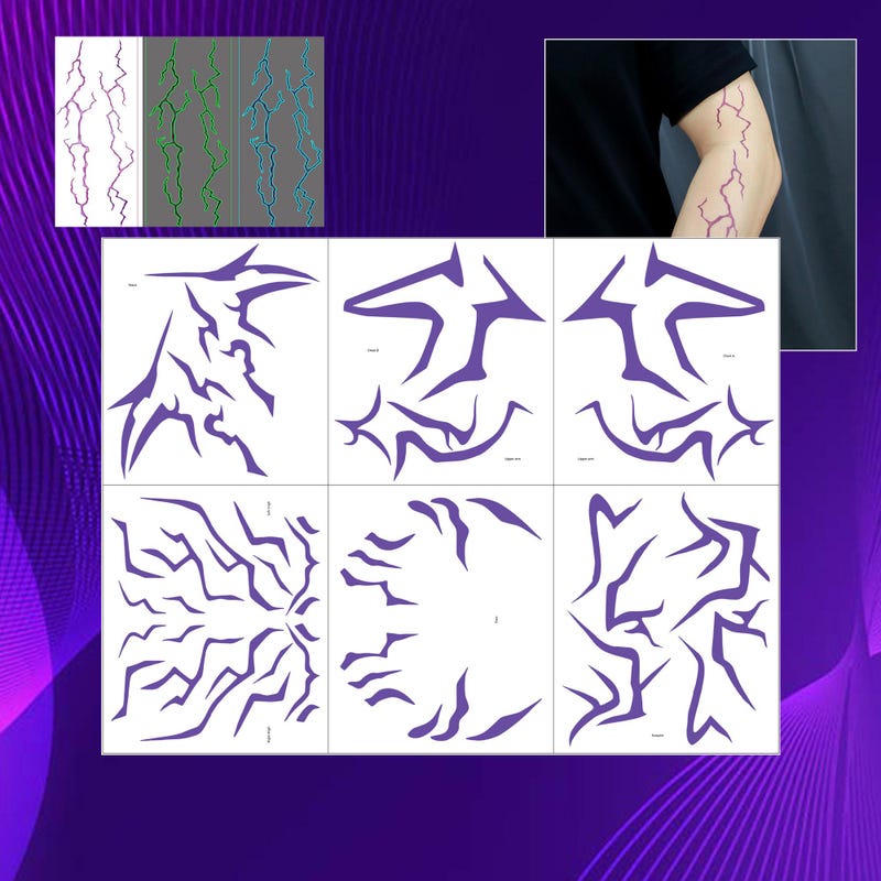 Kpop Demon Hunters Pattern Tattoo - Etsy