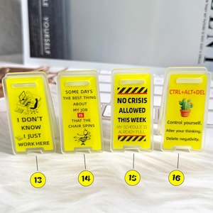 3D Office Mini Signs,funny Office Desk Signs "leave Me Alone, I'm Busy ...