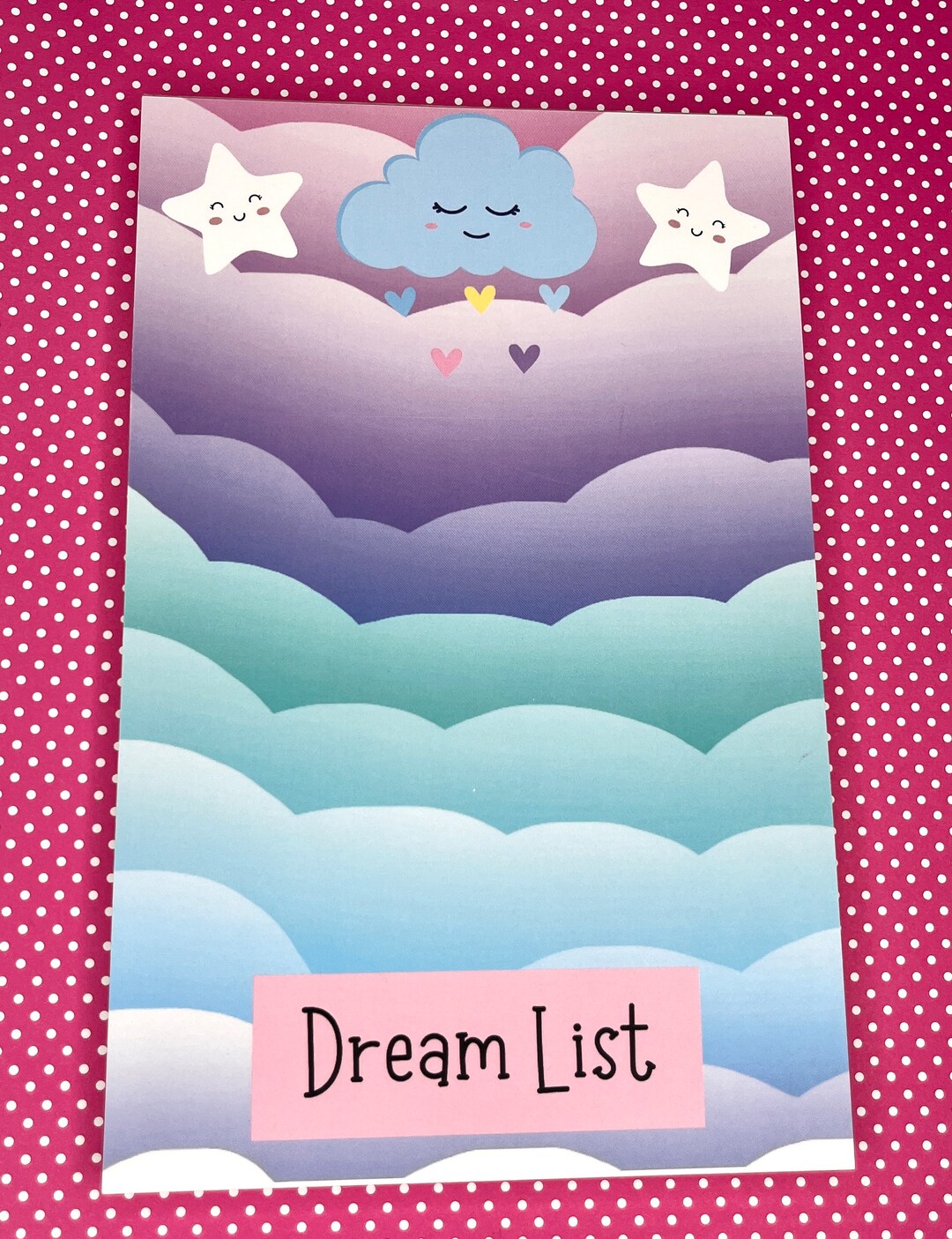 Dream List Notepad - Etsy