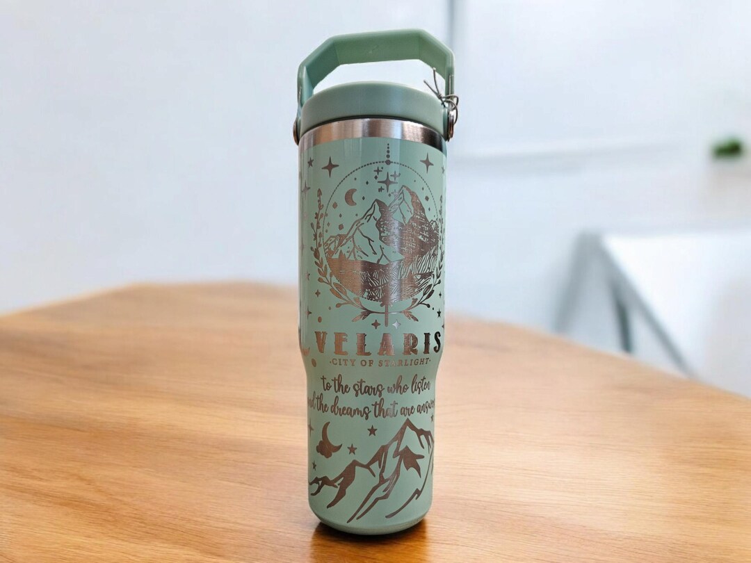 Velaris Tumbler ACOTAR Engraved 30oz Travel Cup With Handle to the ...