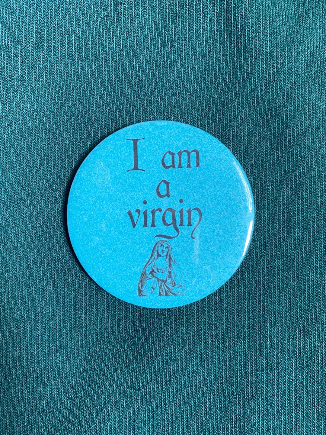 Virgin Mary Button - Etsy