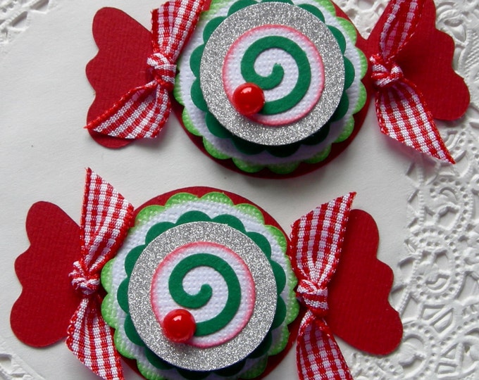 Christmas Embellishments-set of 2 Candies - Etsy