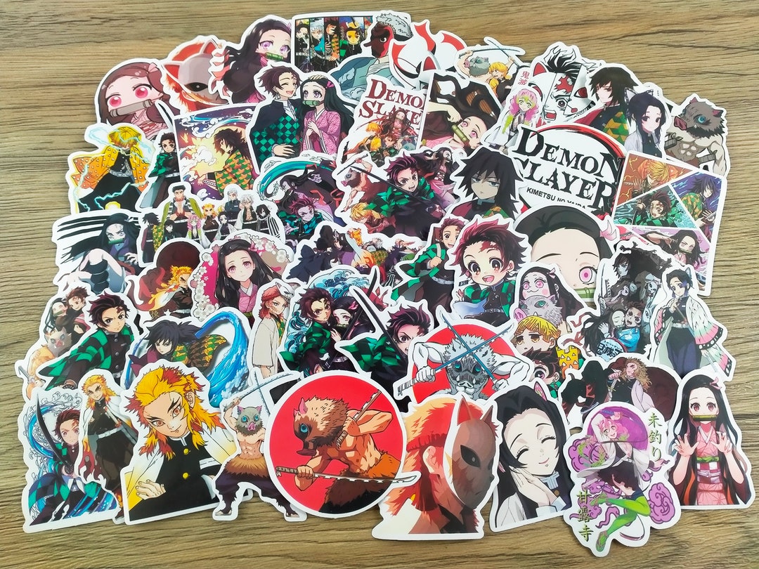 Demon Slayer Stickers/chibi Stickers/tanjiro, Nezuko, Zenitsu & Inosuke ...