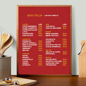 Bar Italia Framable Print • Various Sizes for Your Space • Perfect Gift ...