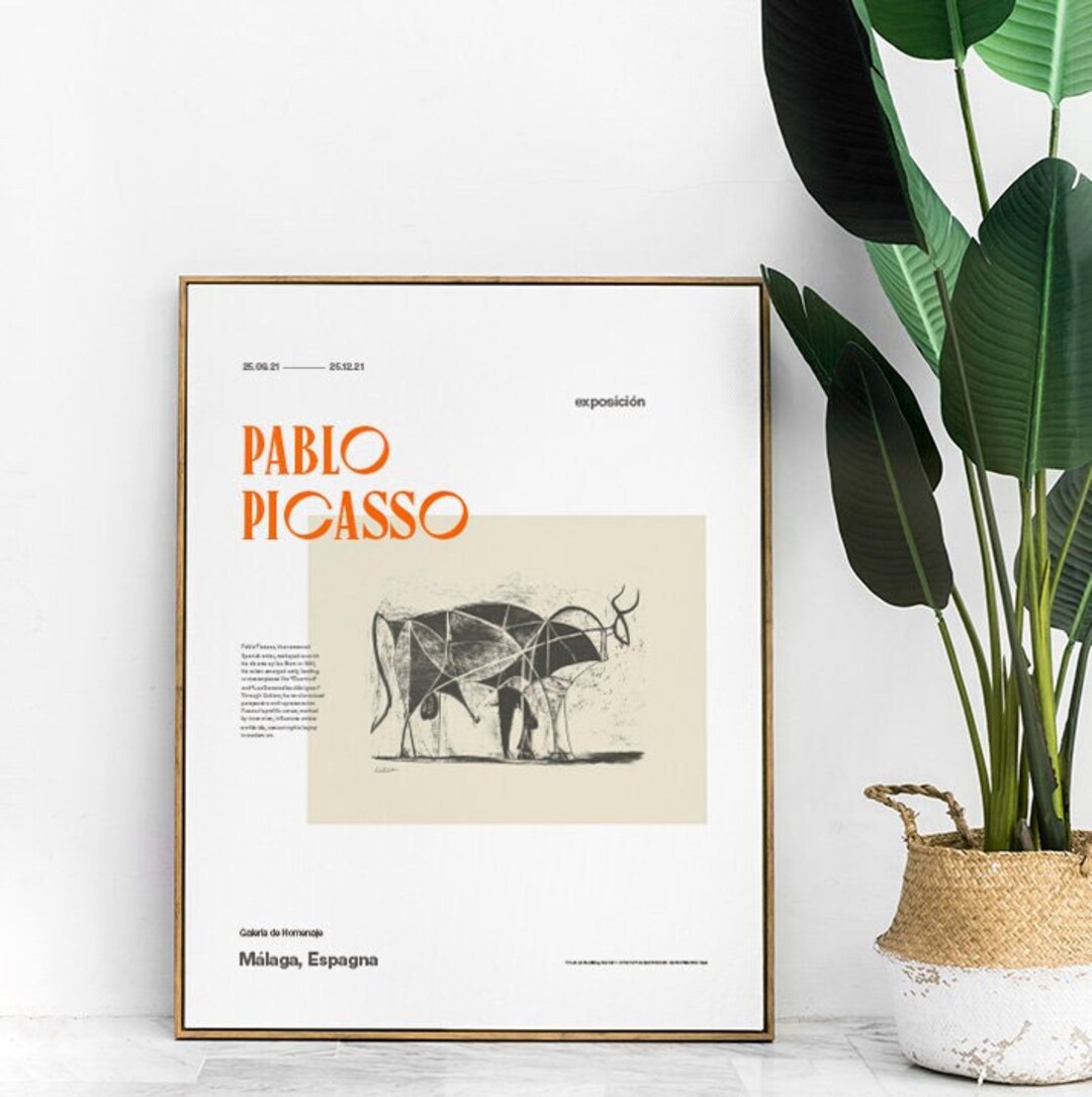 Pablo Picasso Print | Retro Modern Kitchen Art | Wall Art | Apartment ...