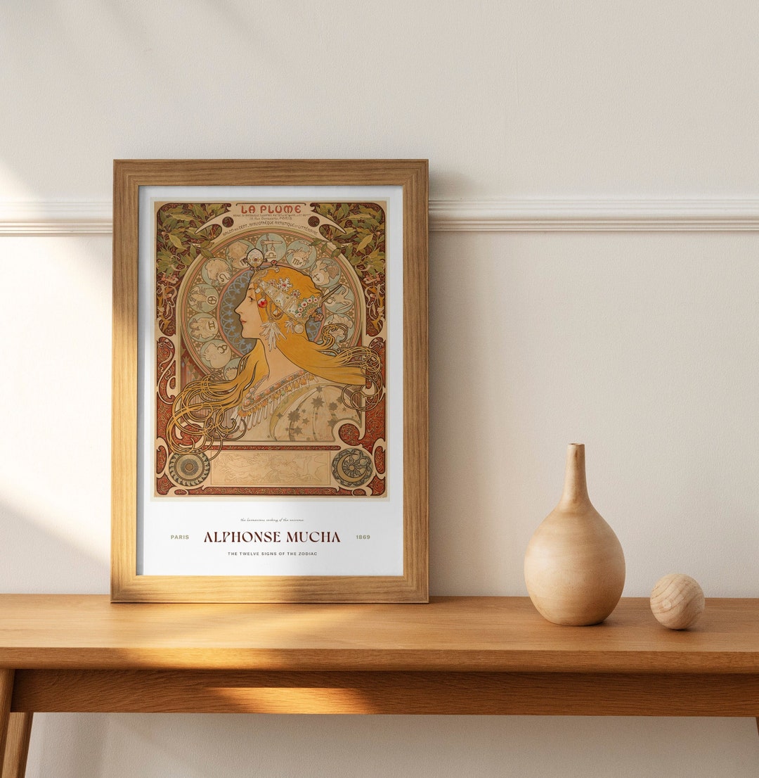 Alphonse Mucha - Zodiac Framable Print • Various Sizes for Your Space ...