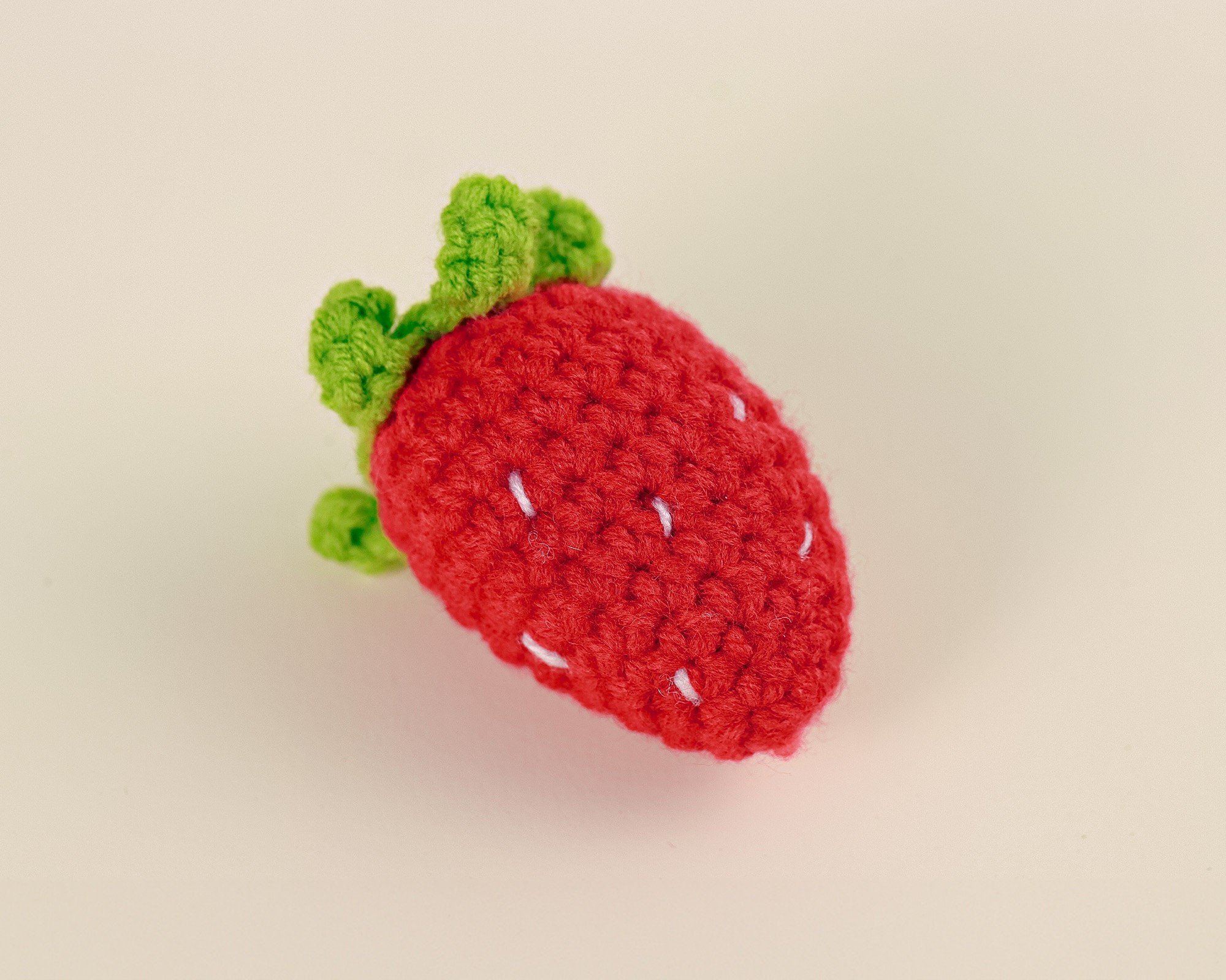 Crochet Strawberry for Decoration Handmade Crochet Strawberry ...